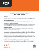 MCS Installation Handover Checklist Solar PV | PDF