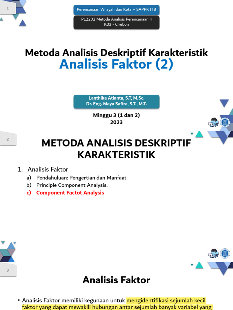 Analisis Faktor | PDF