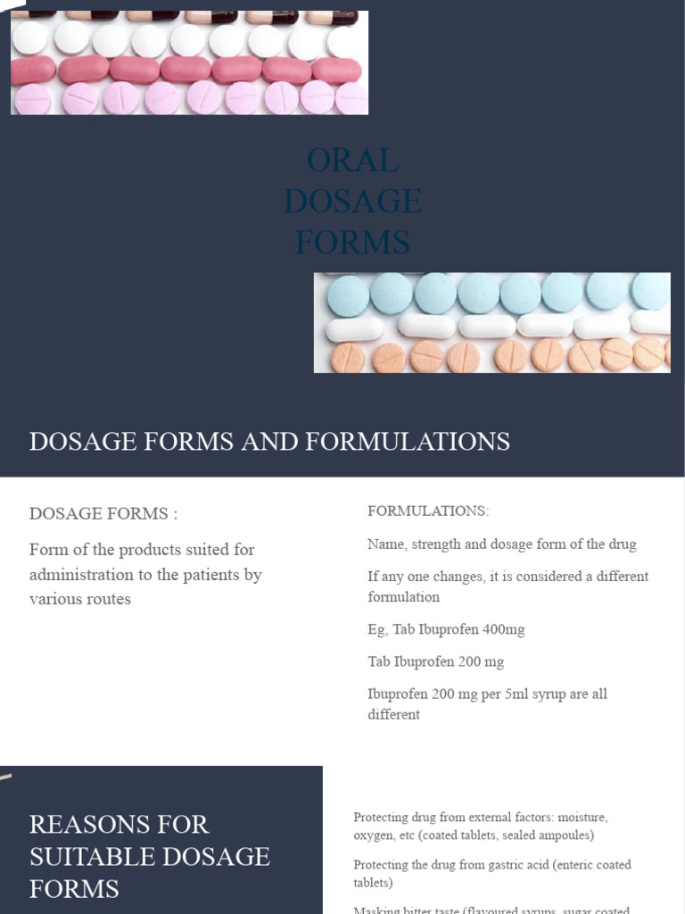 Dosage Forms and Formulations Guide | PDF | Tablet (Pharmacy) | Chemistry