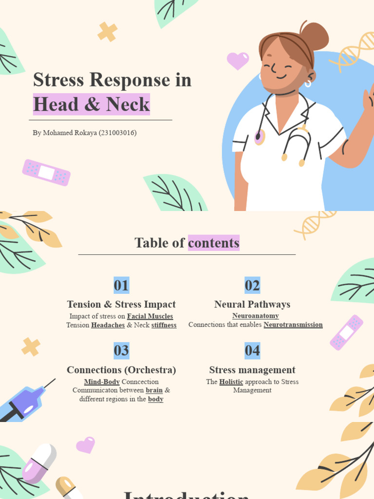 Stress Impact on Head & Neck Health | PDF | Stress (Biology) | Neuroanatomy