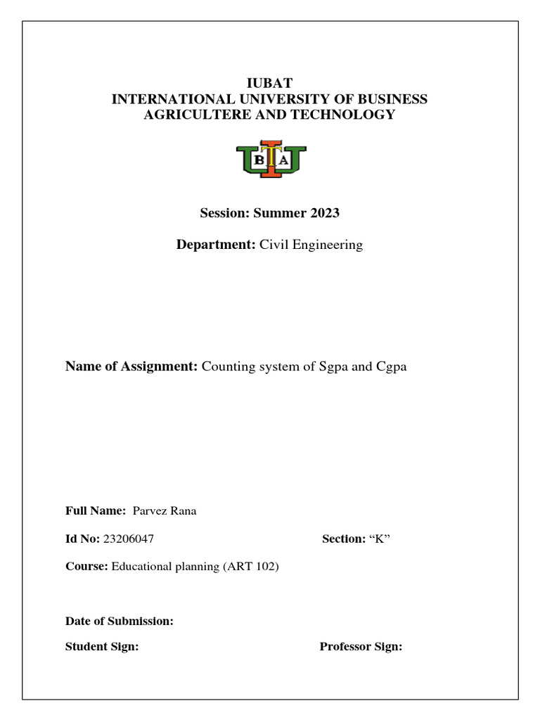 Parvez ART 102 | PDF