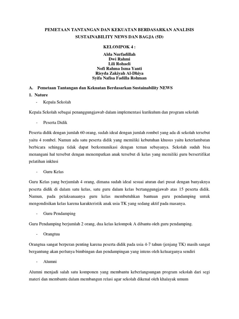 Kelompok 4 - PEMETAAN NEWS DAN BAGJA | PDF | Karier & Perkembangan | Ilmu Sosial