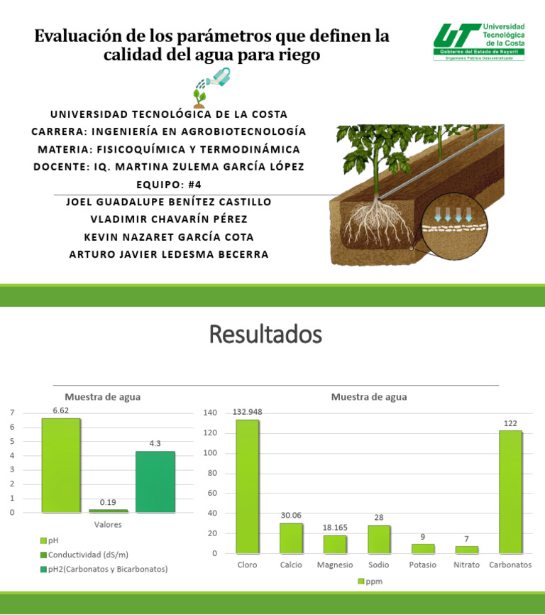 Expo - Proyecto - Evaluacion de Parametros de Calidad de Agua de Riego | PDF