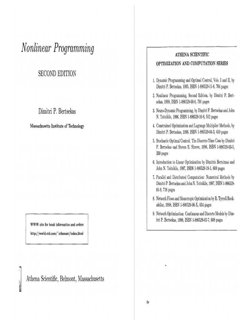 Nonlinear Programming 2PagesPerSheet | PDF