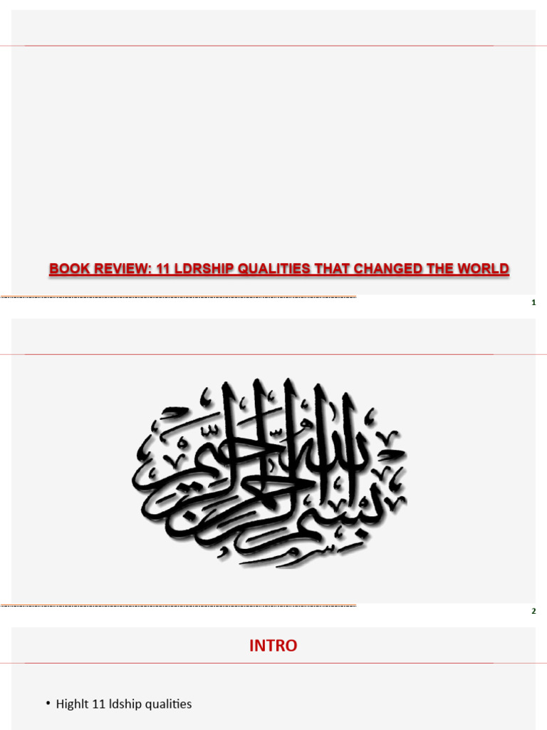 Leadership Qualities by Nabeel Al-Azami | PDF | Leadership