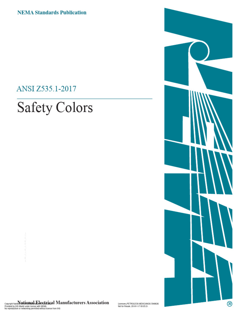 Ansi Z535.1 2017 Safety Color | PDF | Color | Hue