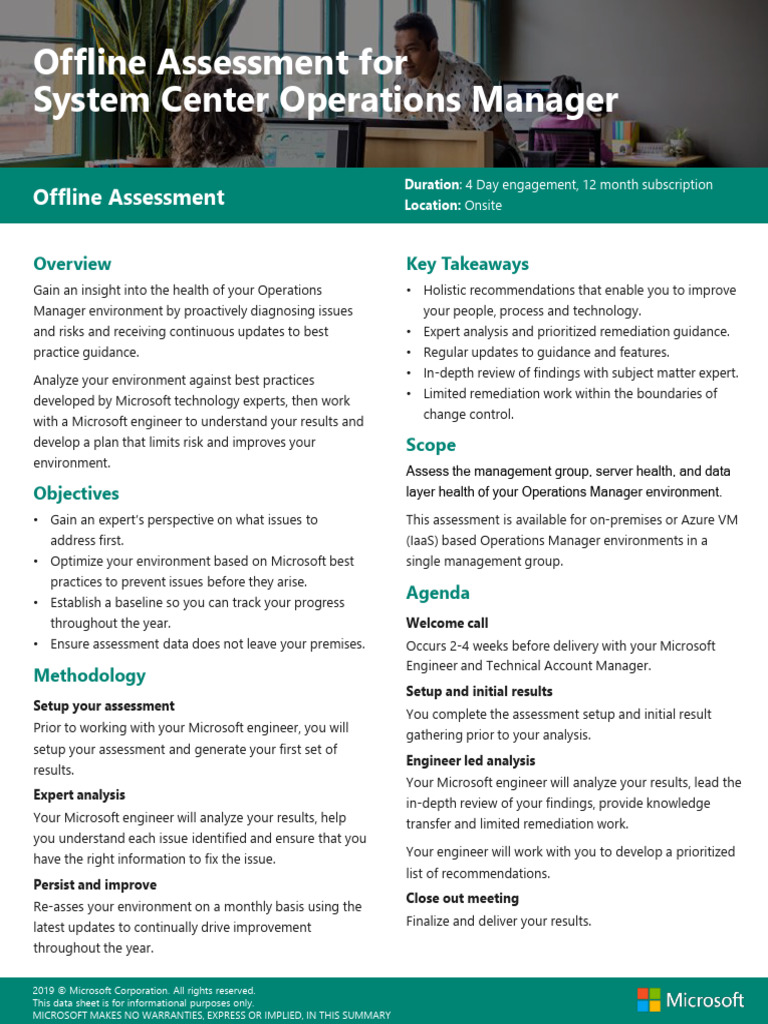 Offline Assessment for SCOM Overview | PDF | Databases | Cloud Computing