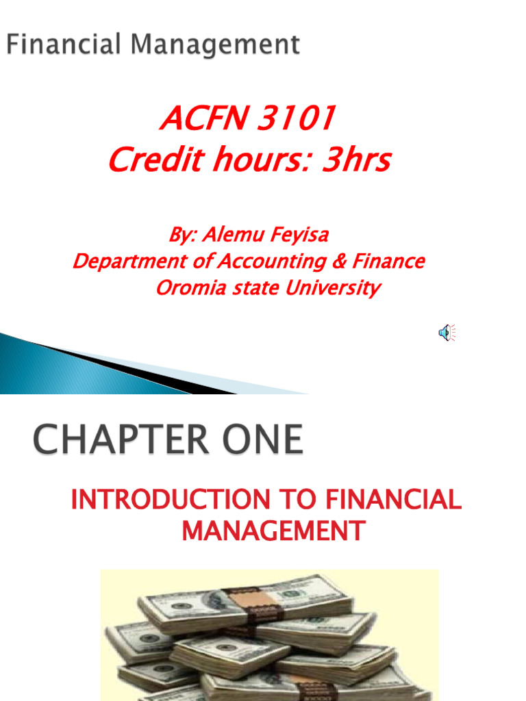 Financial Management One CH One | PDF | Investing | Capital Structure