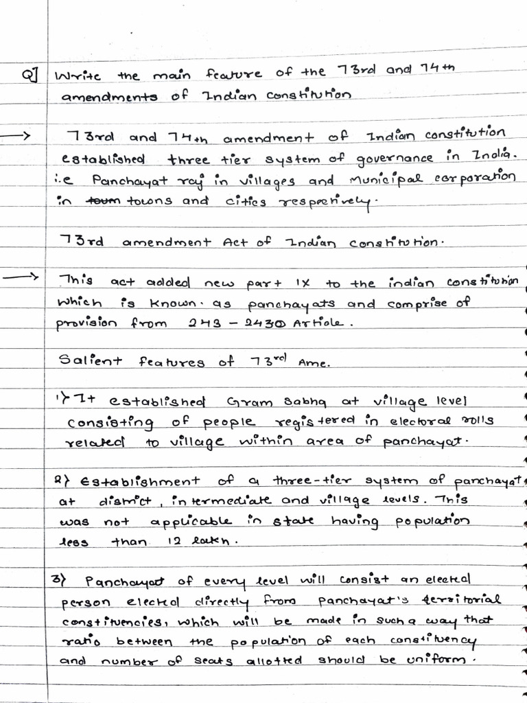 73rd and 74th Amendment | PDF