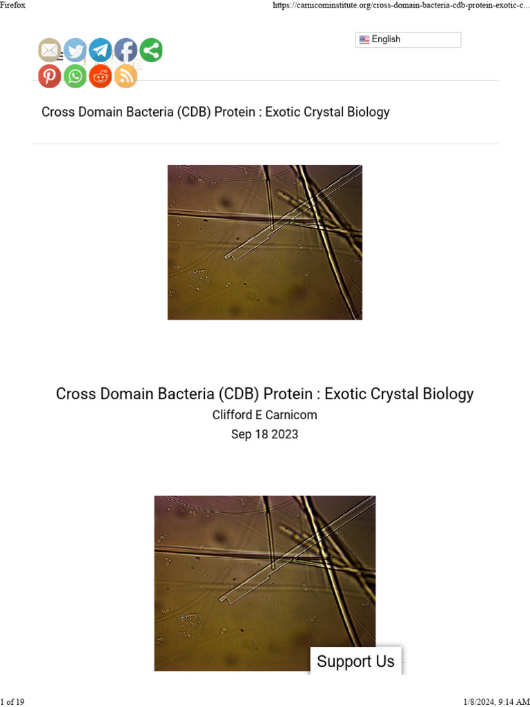 CDB Protein and Exotic Crystal Biology | PDF | Genetic Engineering ...