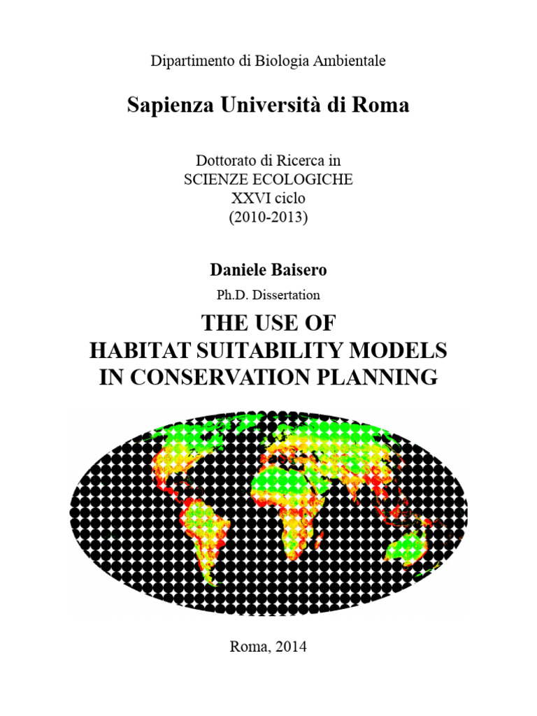 Use of Habitat Suitability Models | PDF | Conservation Biology ...