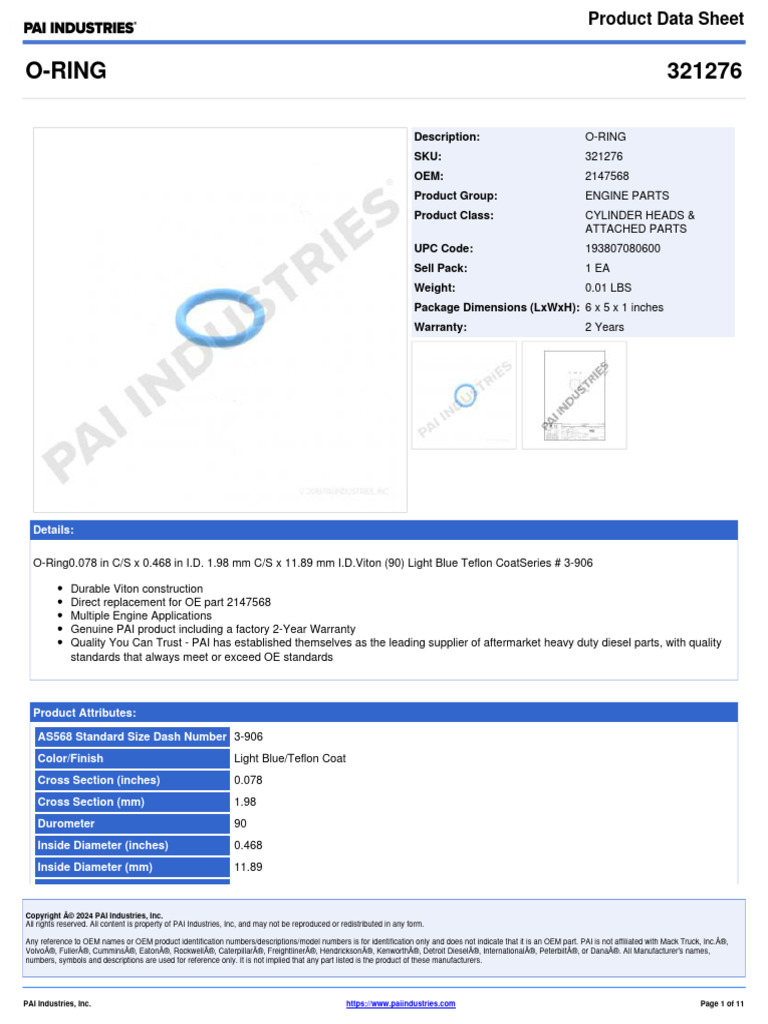 Pai Data Sheet 321276 | Download Free PDF | All Rights Reserved ...