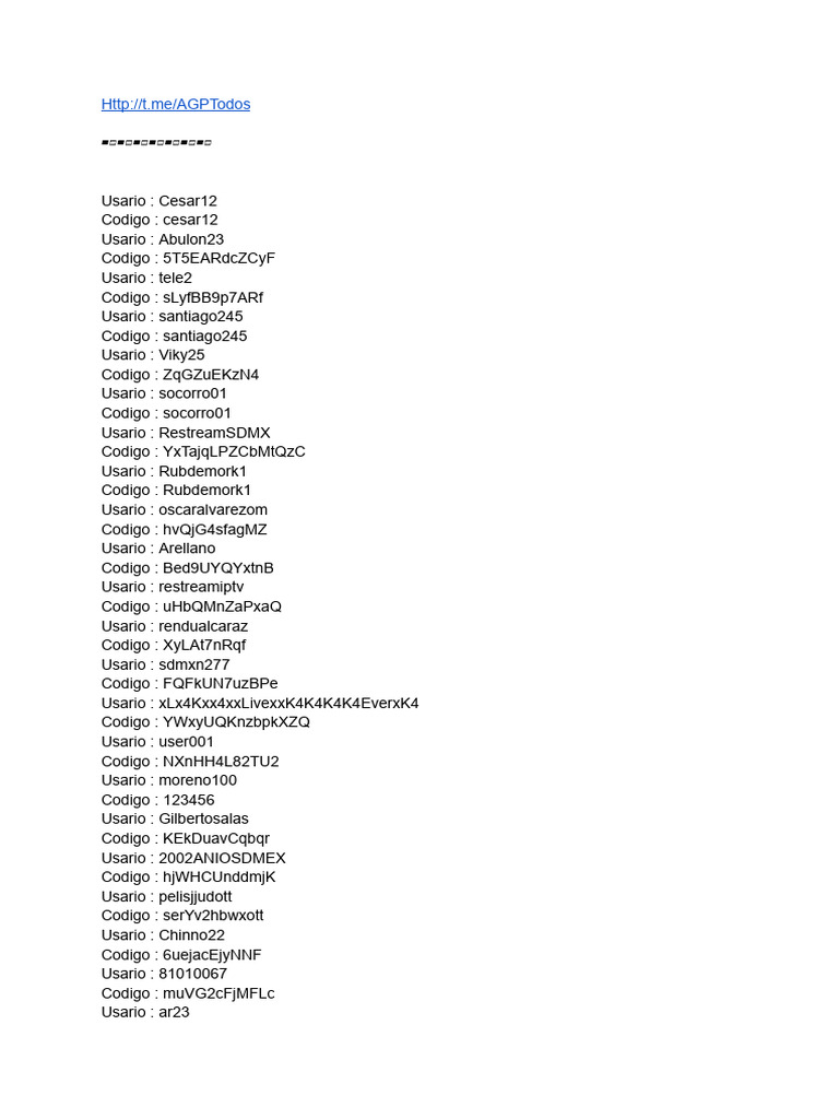 26 codigos full latino | PDF