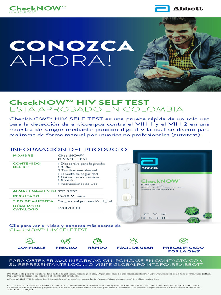 CheckNOW HIV SELF TEST ES - COL | PDF