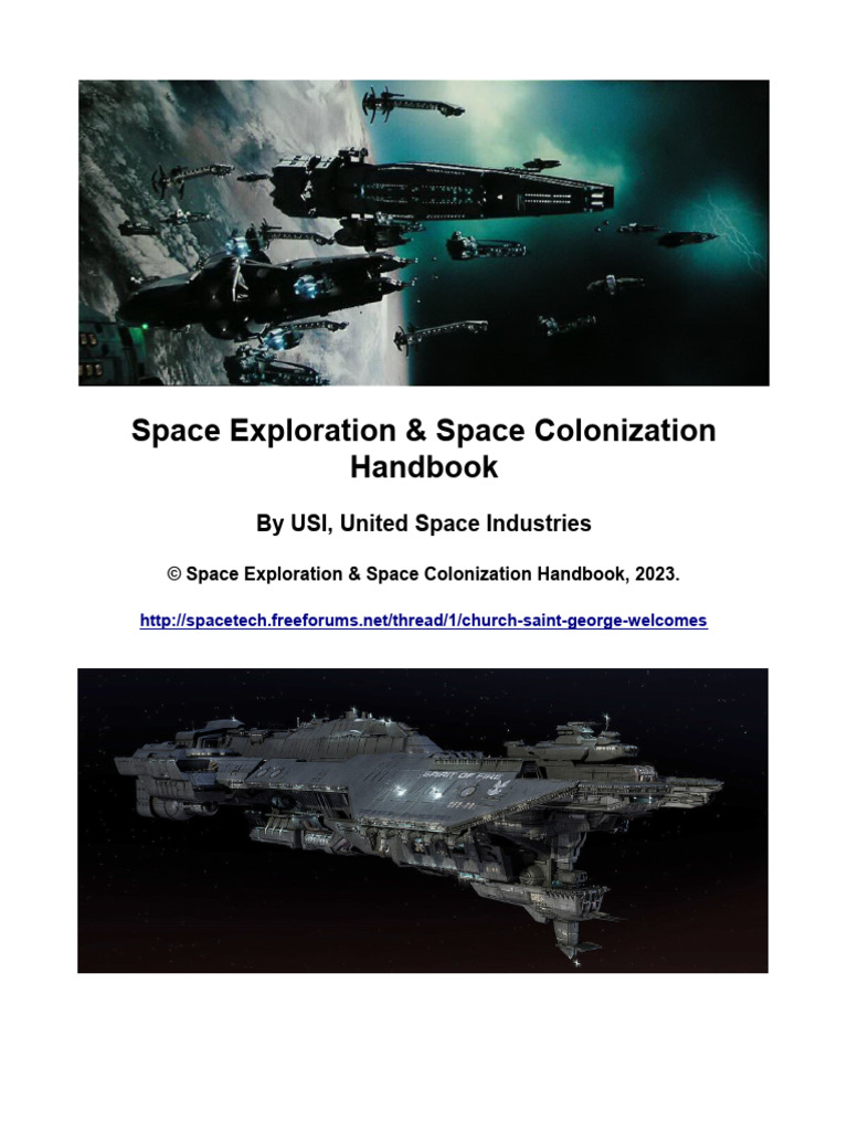 Space Exploration & Space Colonization Handbook | PDF | Space ...