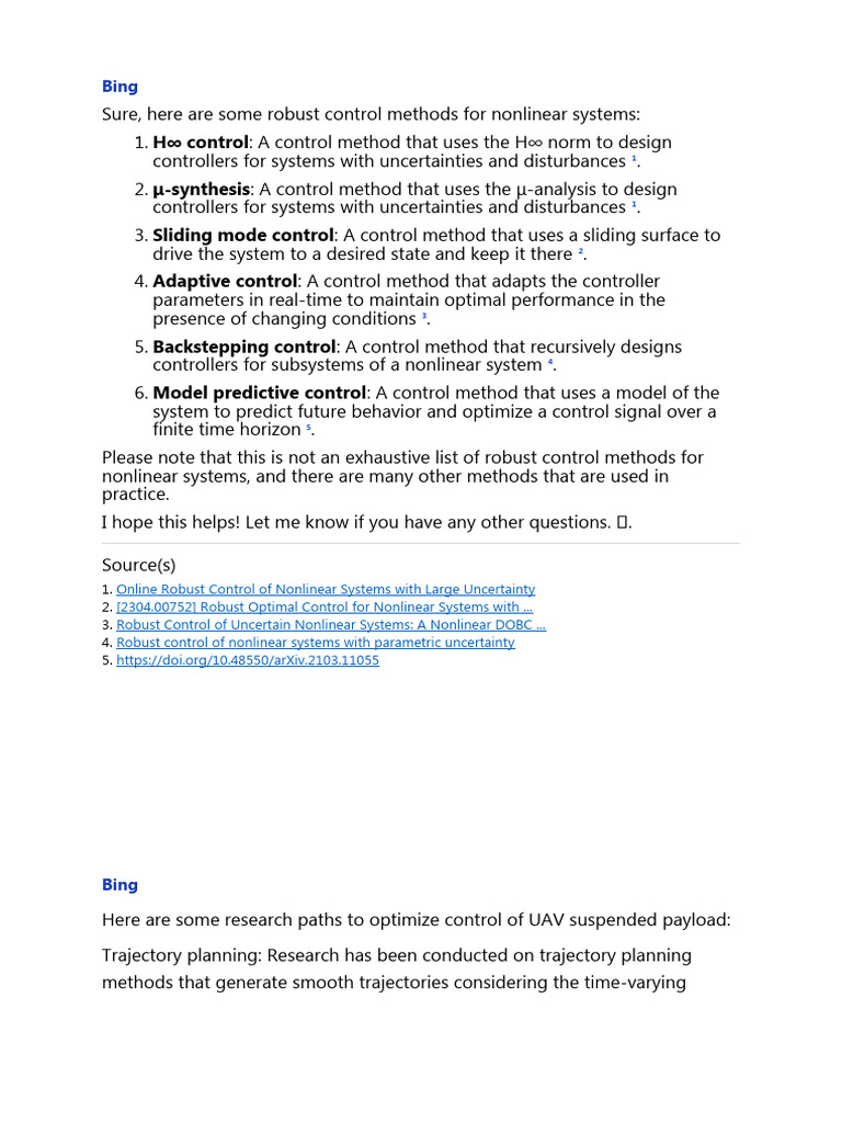 Summary Uav Payload | PDF | Mathematical Optimization | Control Theory