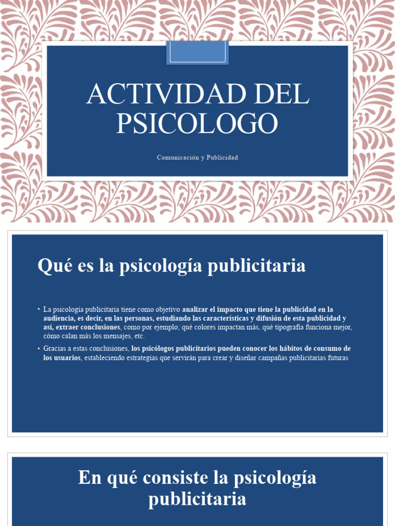 Psicolo y Publiicidad | PDF | Publicidad | Sicología