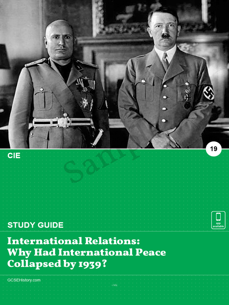 Cie Igcse International Relations ww2 Causes | Download Free PDF ... Cie Igcse International Relations ww2 Causes | Download Free PDF ...