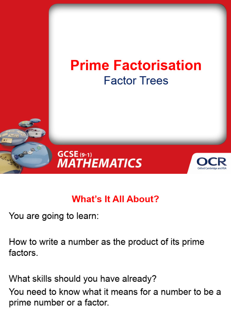 Prime Factorisation | PDF | Factorization | Multiplication
