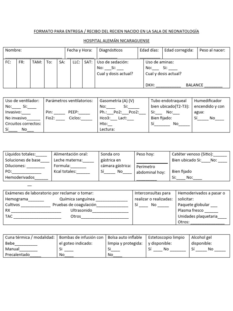 Formato para Entrega | Descargar gratis PDF | Medicina CLINICA