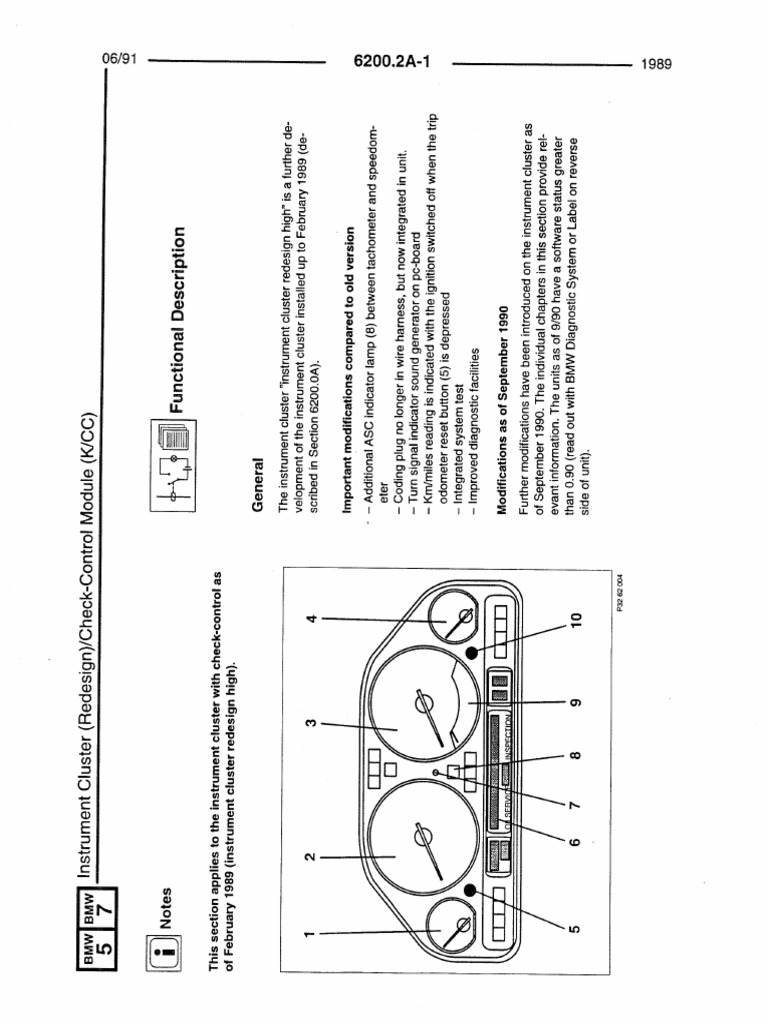 Instrument Cluster - BMW E32-E34 ETMDM | PDF