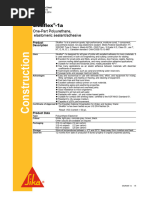 SikaFlex 1A Product Data Sheet | PDF | Concrete | Water