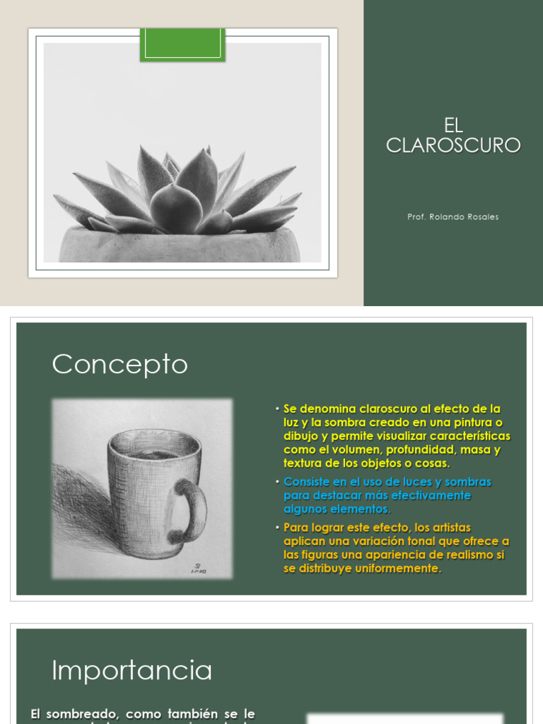 Tema 2 - El Claroscuro Contenido | PDF