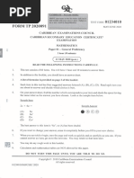 CSEC June 2024 Mathematics Paper 1 | PDF | Mathematics