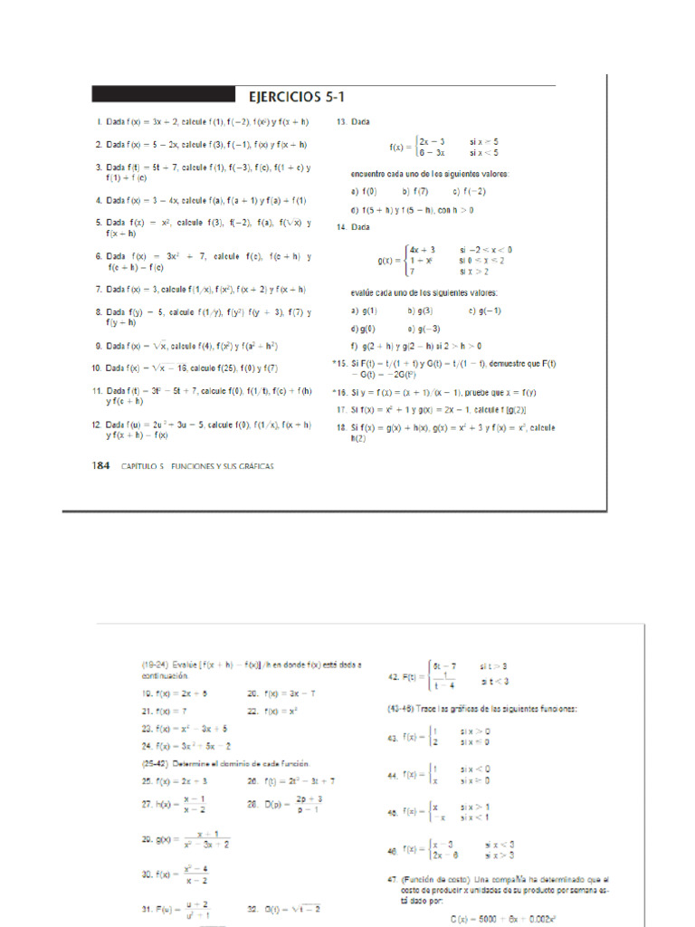 Ejercicio Calculo Diferencial | PDF