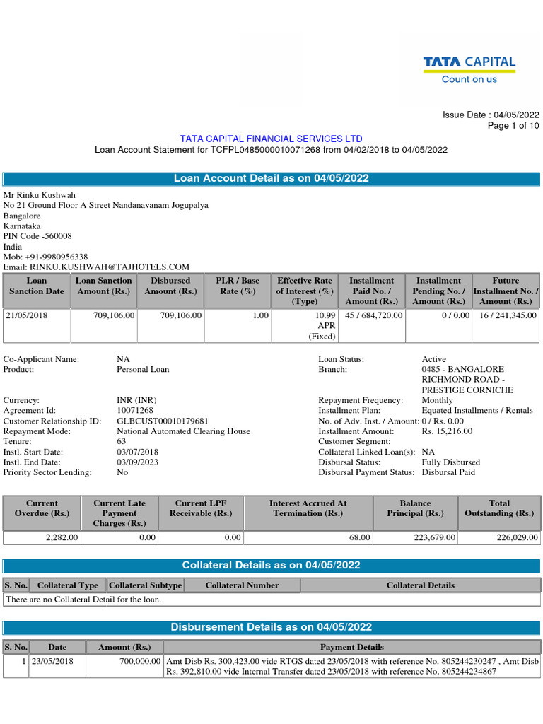 Statement | PDF | Credit Card | Debits And Credits