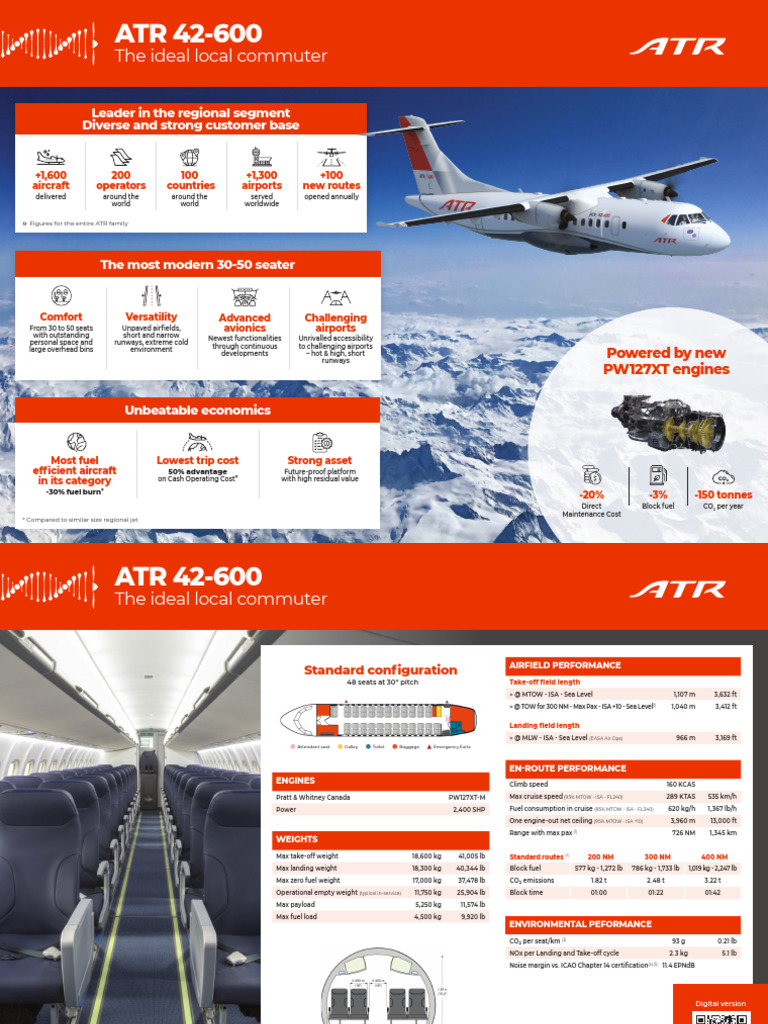 Atr Specs | PDF | Airport | Aerospace Engineering