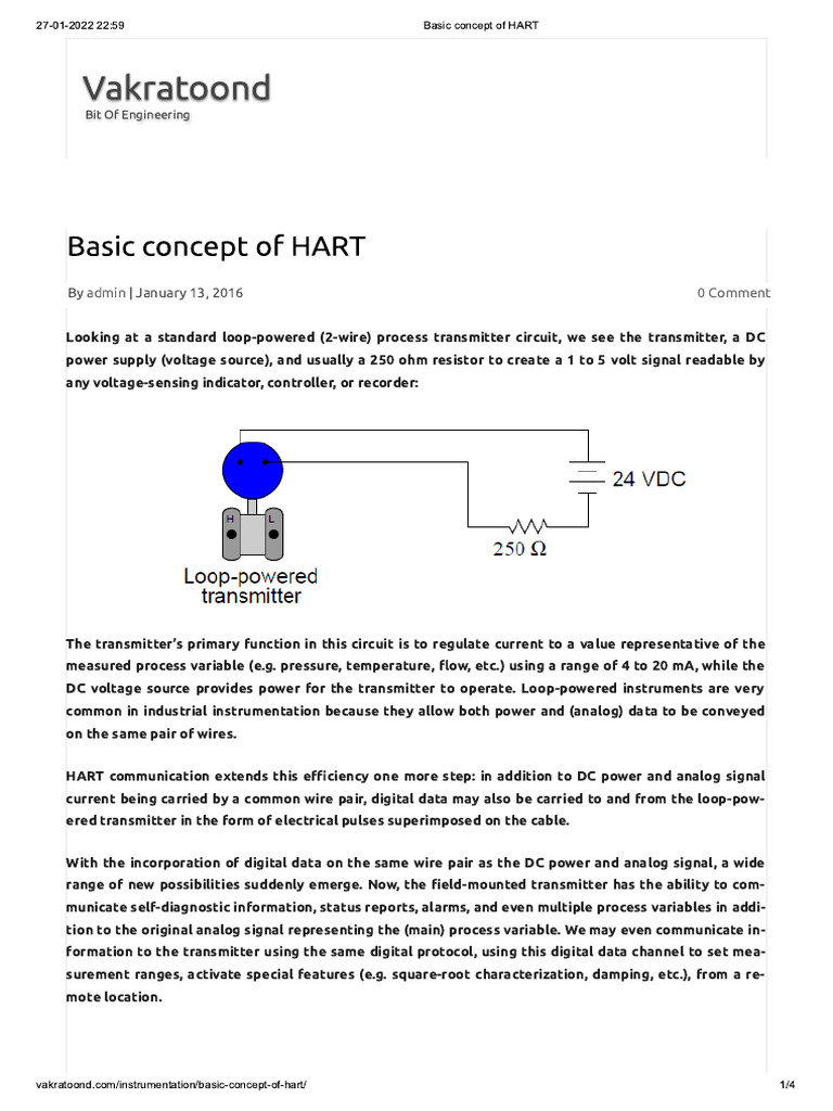 Basic Concept HART | PDF