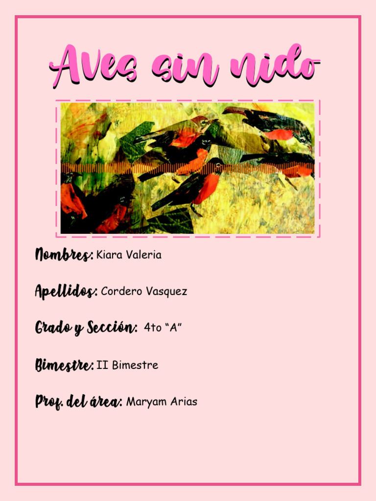 Aves Sin Nido - Plan Lector | PDF