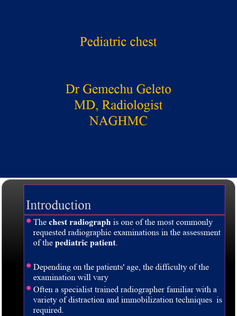 Pediatric Chest | PDF | Radiography | Medical Specialties