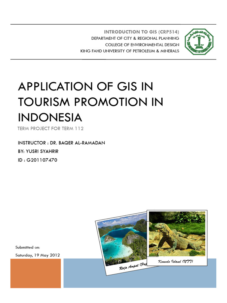 16 - Term112 - Report - Yusri | PDF | Geographic Information System | Tourism