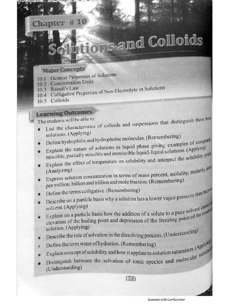 Chapter 10 Class 11 Chemistry Book Balochistan Board | PDF