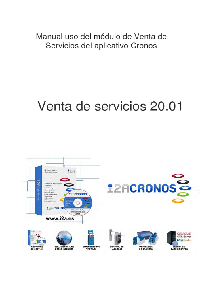 Manual Módulo Venta Servicios Cronos | PDF | Ventana (informática) | Contraseña