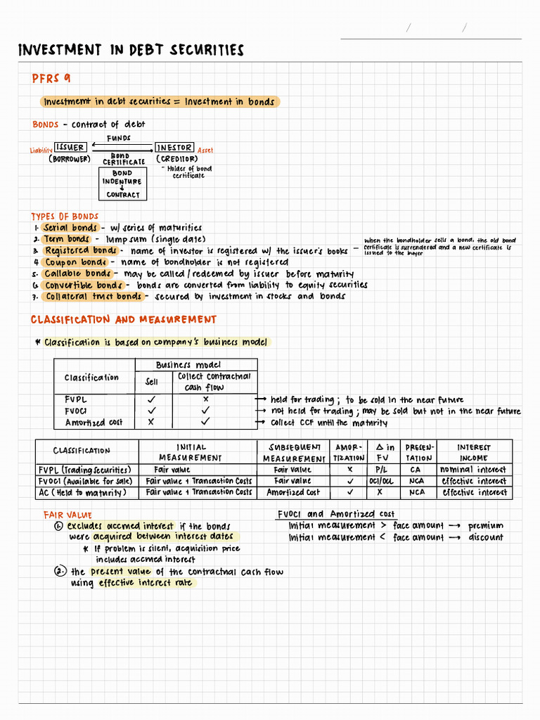 16 Investment in Debt Securities | PDF