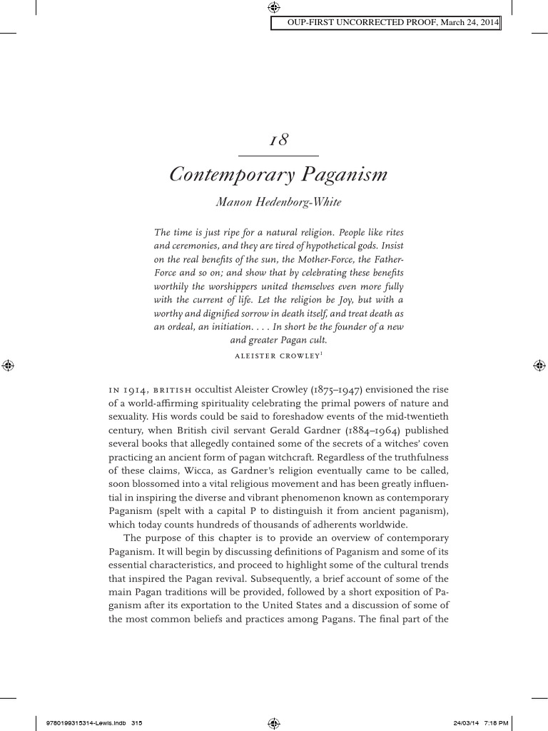 Contemporary Paganism | Download Free PDF | Wicca | Wheel Of The Year