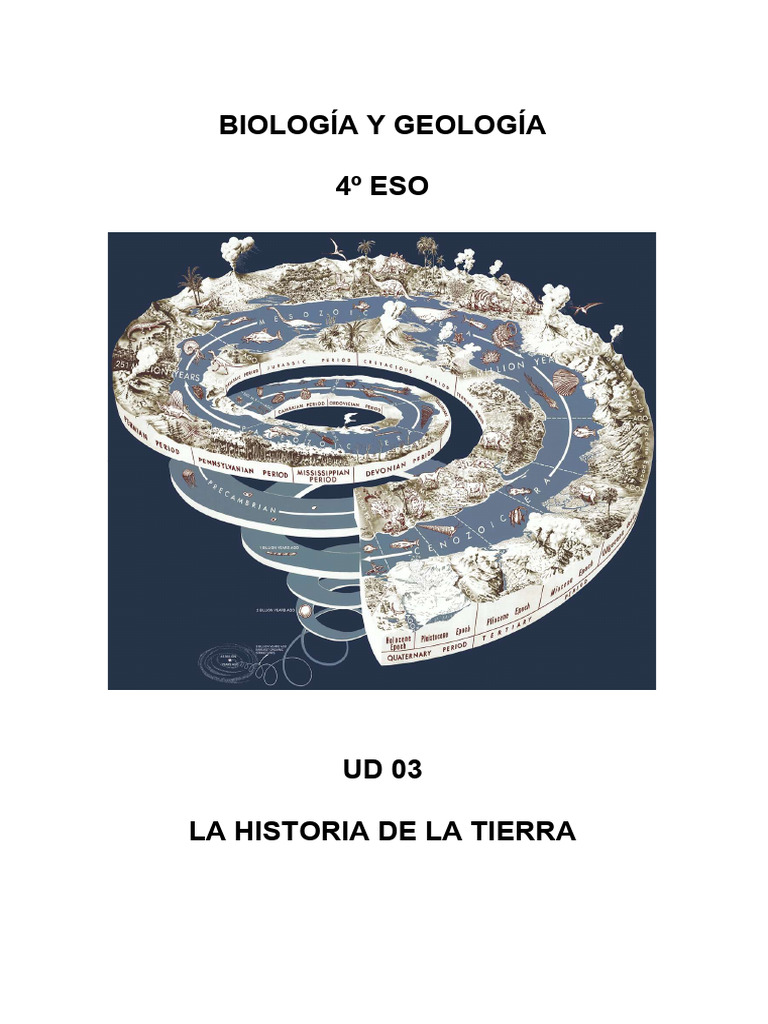 UD 03. La Historia de La Tierra - Alumnos | PDF | Estrato | Fósil
