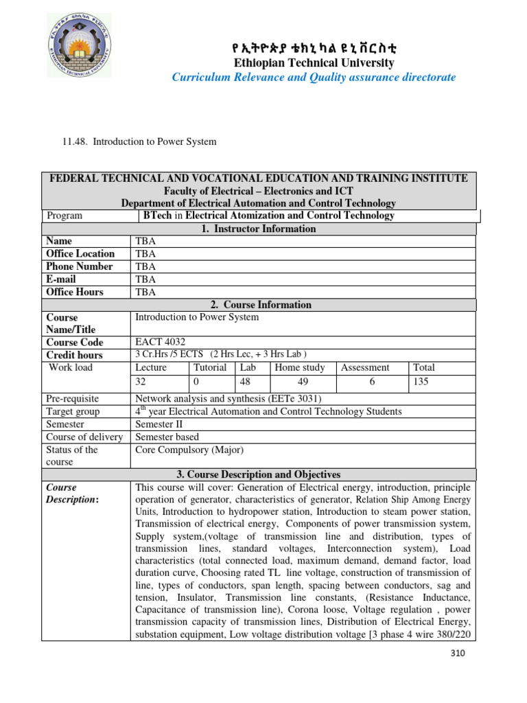Introduction To Power System | PDF | Electric Power Transmission ...
