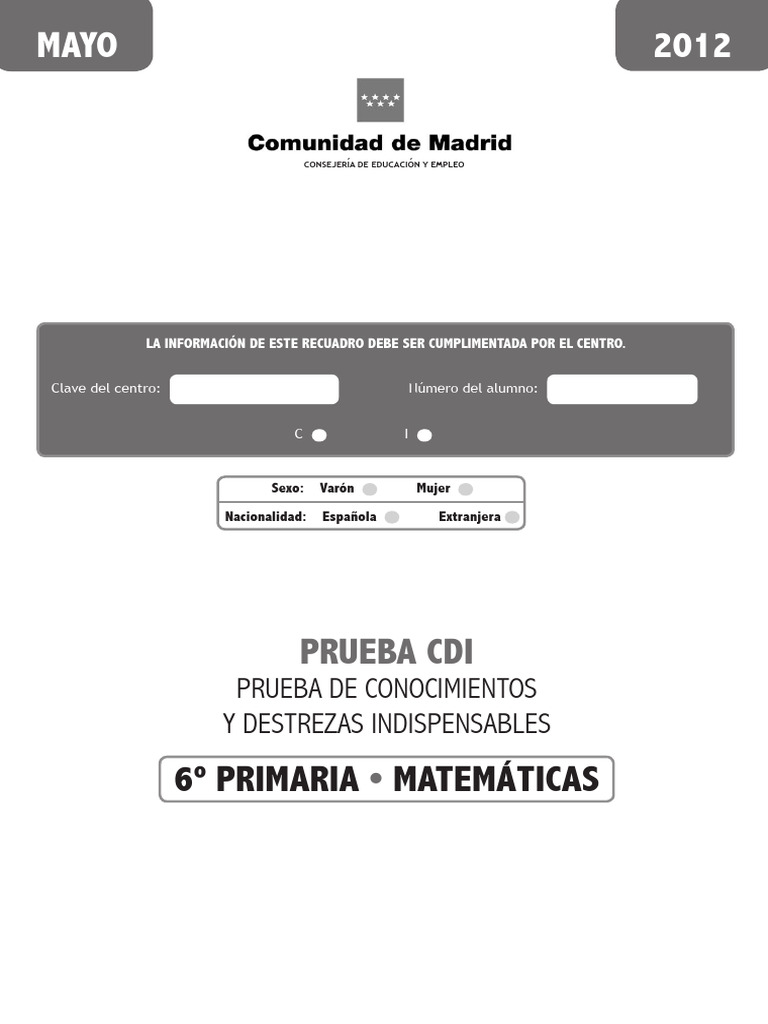 Cdi 6primaria | PDF
