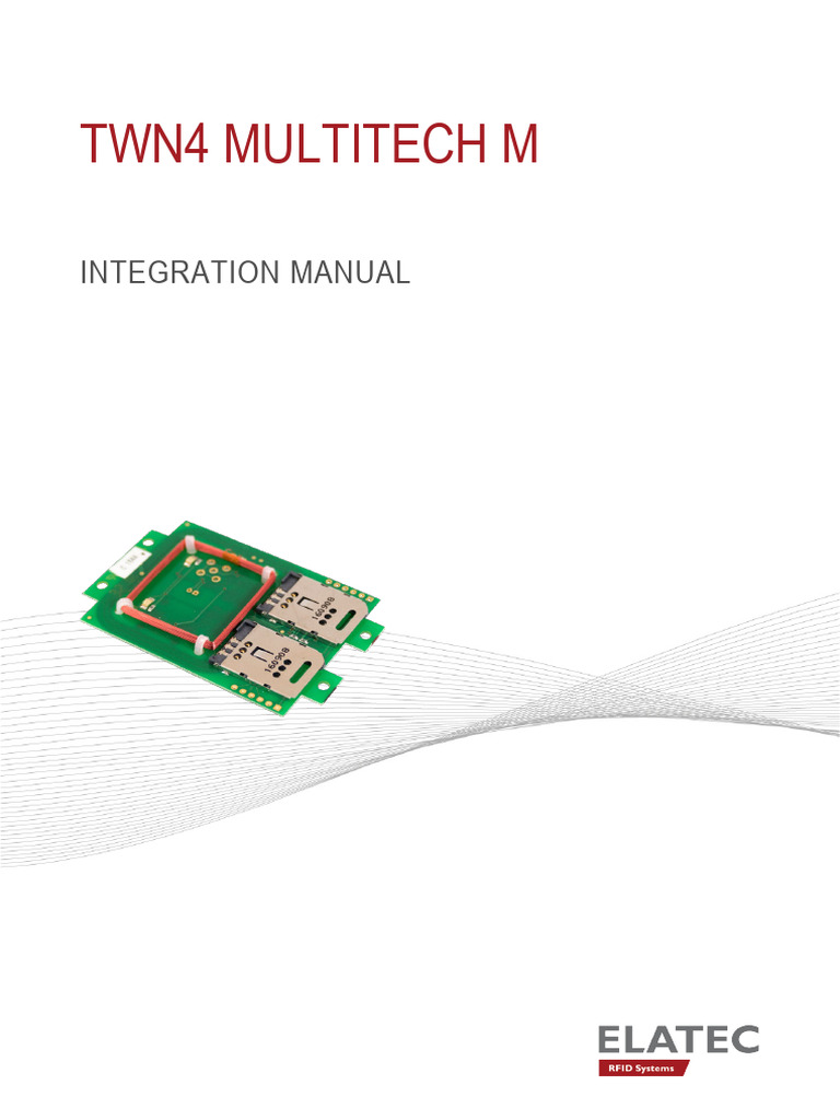 TWN4 MultiTech M Integration Manual DocRev5 | PDF | Usb | Radio Frequency Identification
