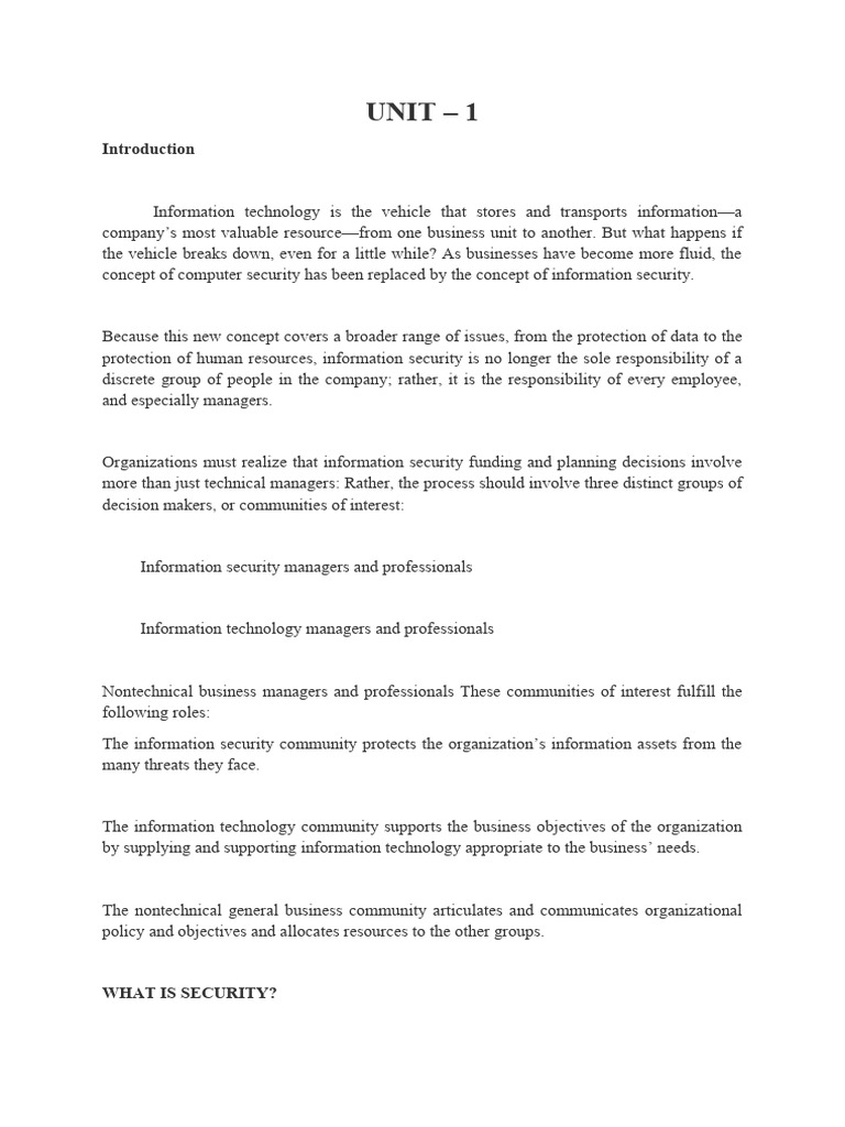 Track - Web Security - Unit 1 | PDF | Information Security | Computer Security