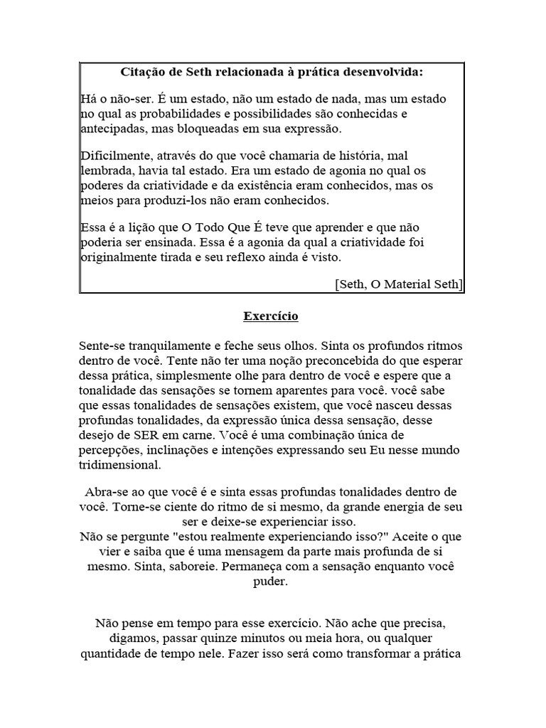 Criando Sua Realidade - Nancy Ashley | PDF | Pensamento | Tempo