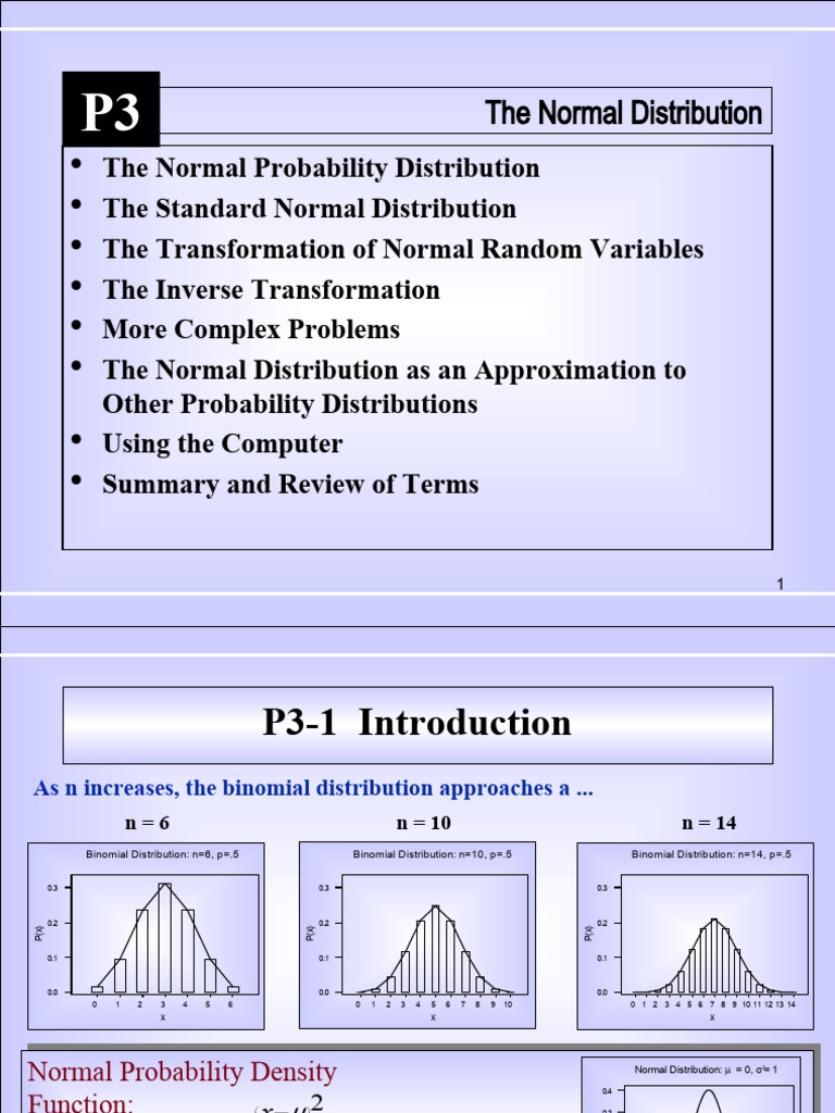 Normal Distribution Notes | PDF | Probability Distribution | Normal ...