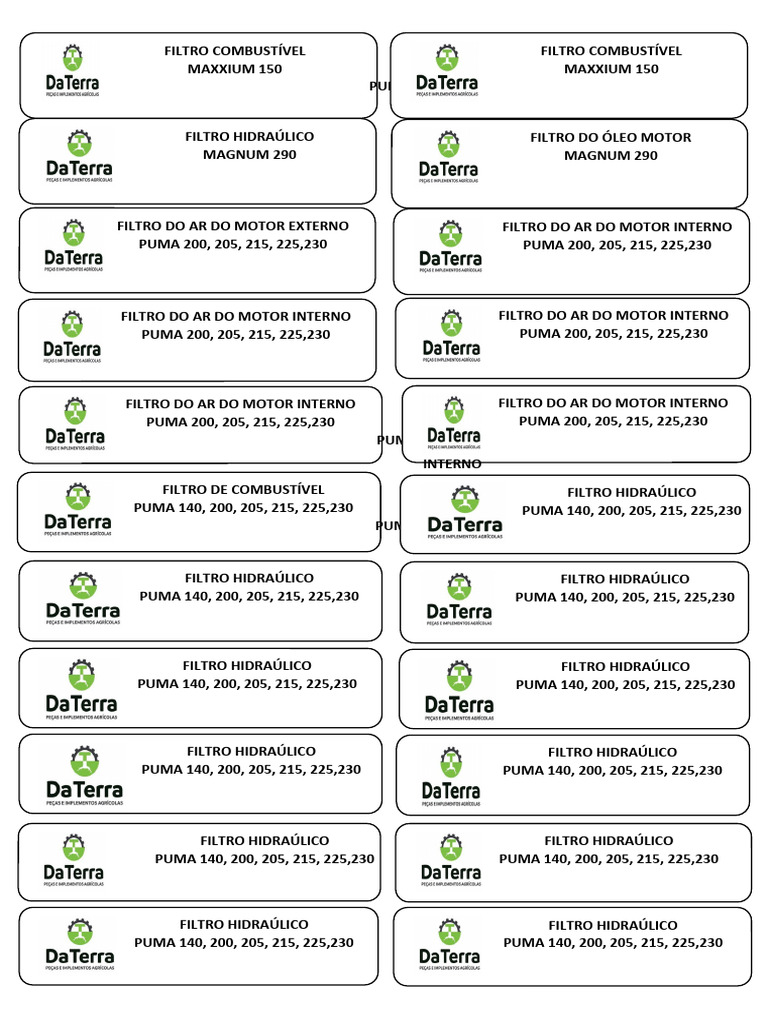 Modelo de Etiqueta | PDF