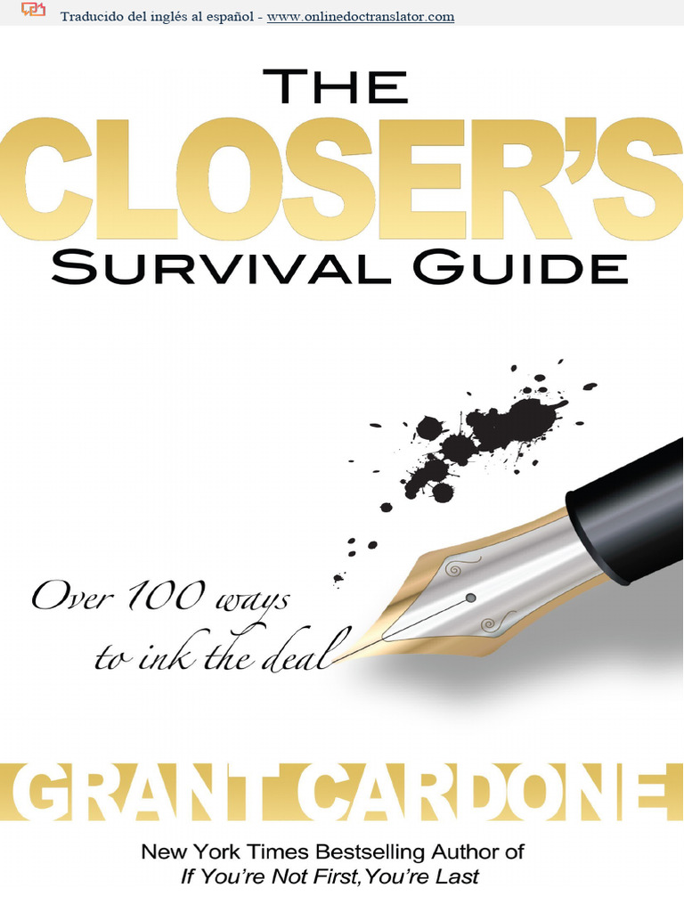 The Closers Survival Guide Over 100 La Guia Del Cerrador | PDF | Business | Cliente