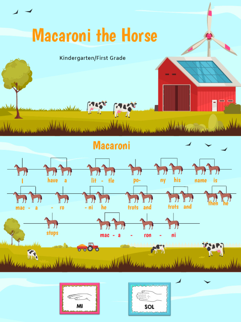Macaroni the Pony: Music Activity | PDF