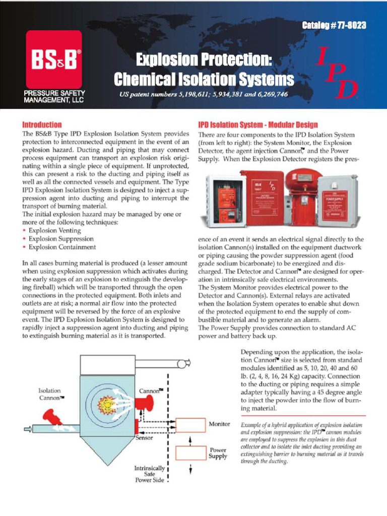 77 8023 IPD Chemical IsolationSystem | PDF | Duct (Flow) | Explosion